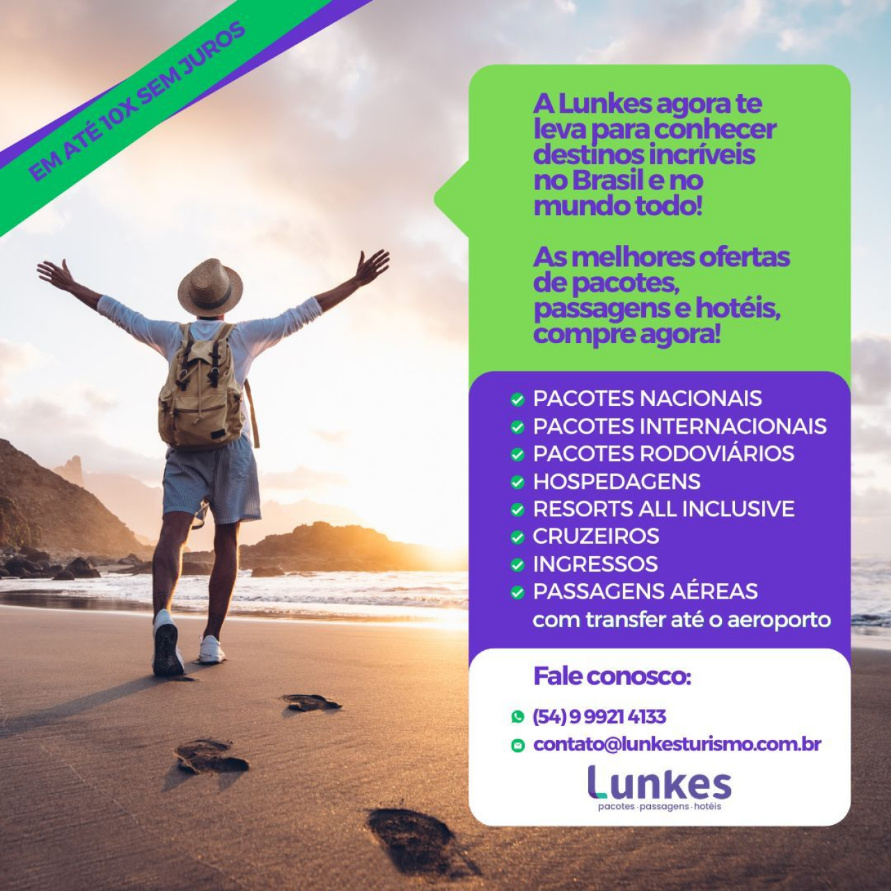Notícias - A Lunkes Turismo agora também é Lunkes Viagens